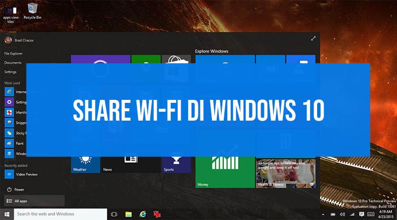 Cara Share WiFi di Windows 10 (2020) - BIGRIT by ruanglaptop.com